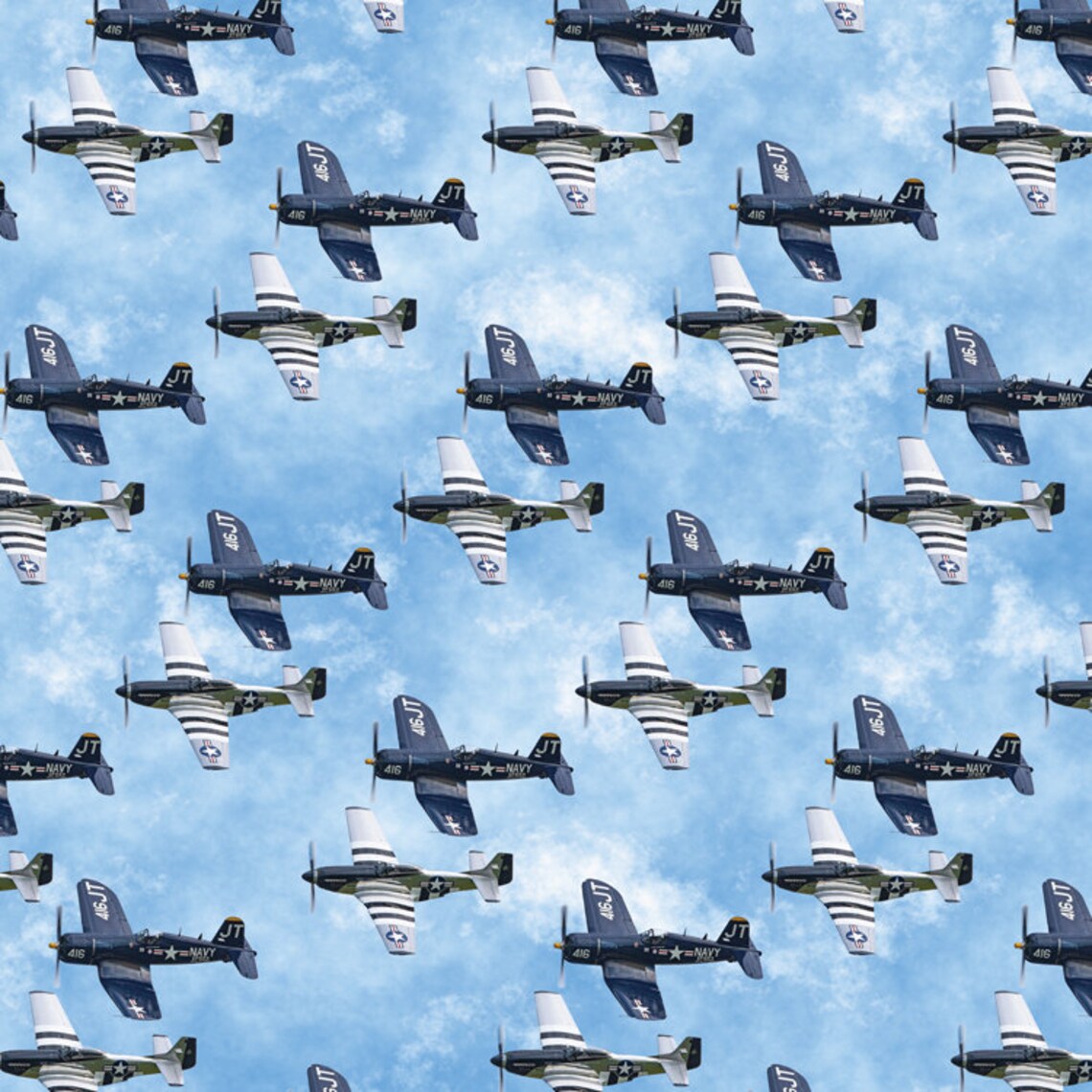 Warbird Aviation Christmas Wrapping Paper - Etsy