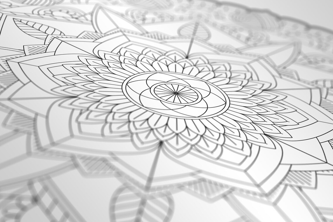 Mandala Coloring Book PDF for Adults Printable Stress Relief Pages - Etsy