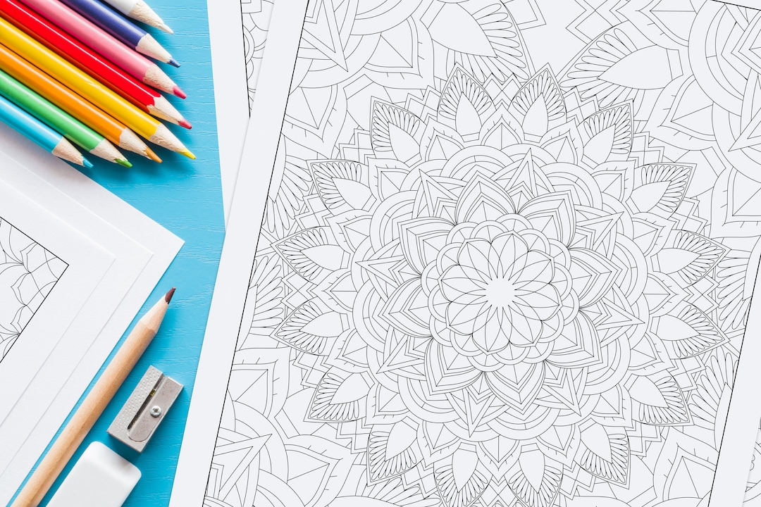 Mandala Coloring Book PDF With 10 Unique Designs for Stress Relief and ...