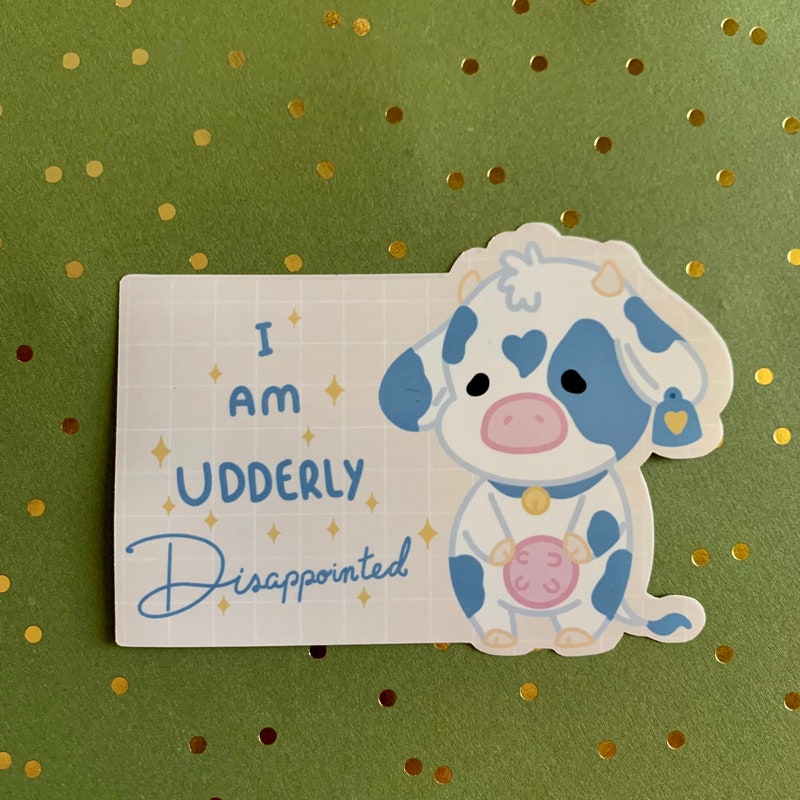 Cute Cow Print Stickers - Etsy