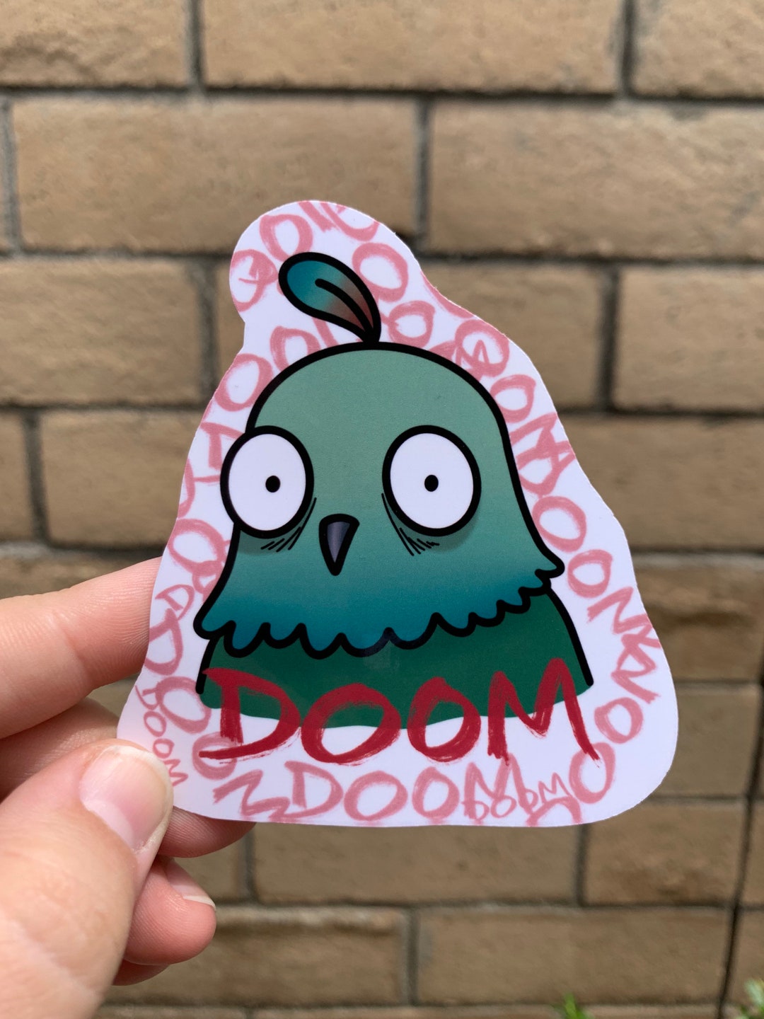 Doom Bird - JOURNALING, STATIONARY, STICKER, Funny, Relatable, Mood ...