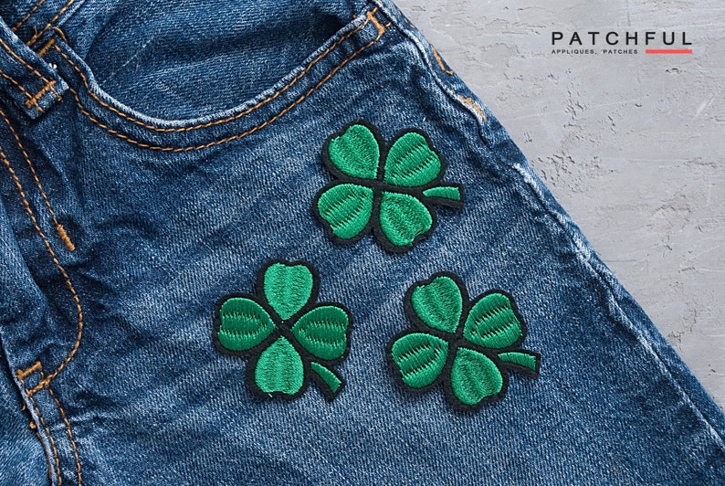 Good Luck Irish Clover Patch 1 3/4 St Patricks Day - Etsy