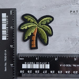 Palm Tree Patch 50mm, Clothes Embroidered Iron on Patch, Tropical Lover ...