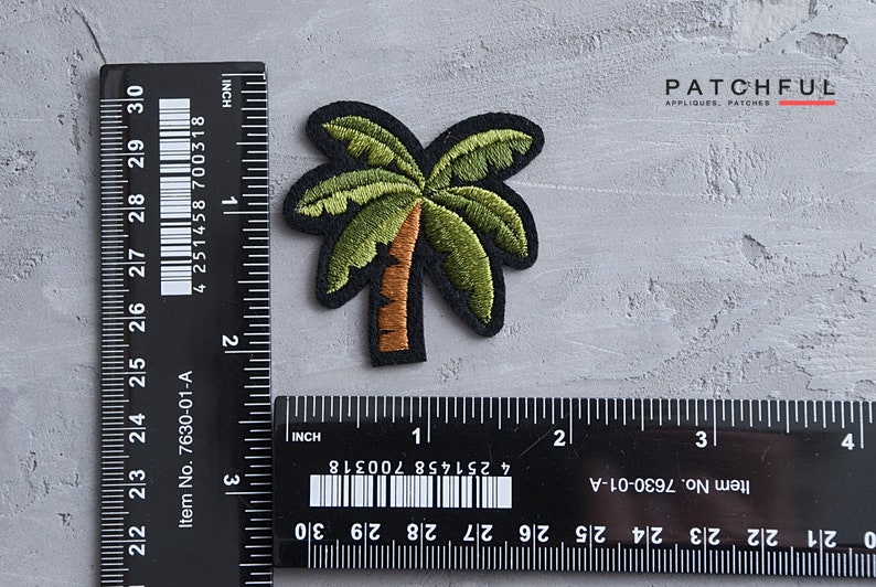 Palm Tree Patch 50mm Clothes Embroidered Iron on Patch - Etsy