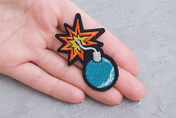 Cartoon Bomb Patch. Dynamite Embroidered Patch. Badge Sign | Etsy