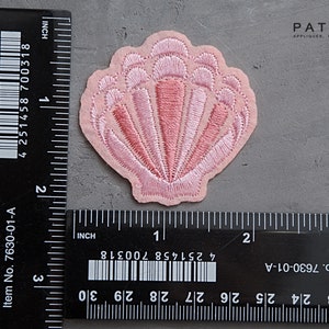 Seashell Patch. Mermaid Clamshell Iron on Patch. DIY Sewing Cute ...