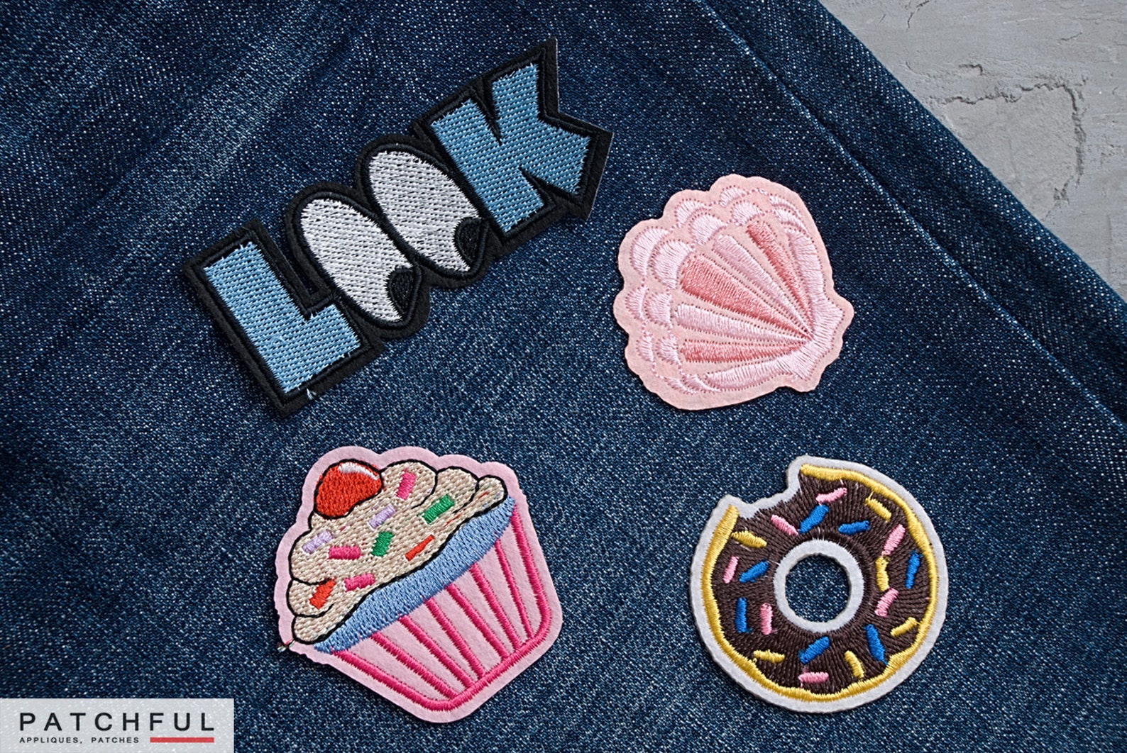 Seashell Patch. Mermaid Clamshell Iron on Patch. DIY Sewing | Etsy