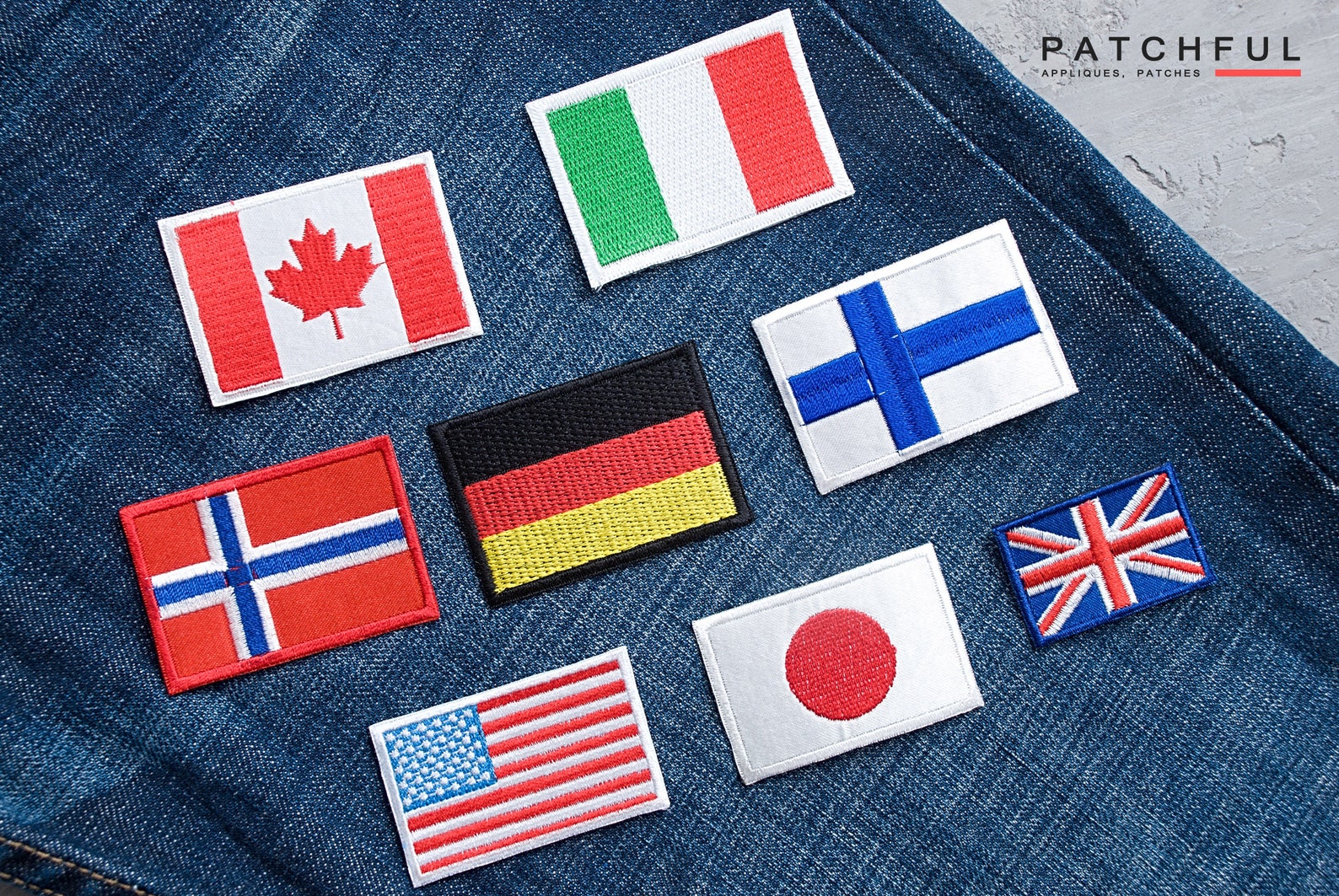 Finland Flag Patch 65mm World Flags Embroidered Iron on - Etsy