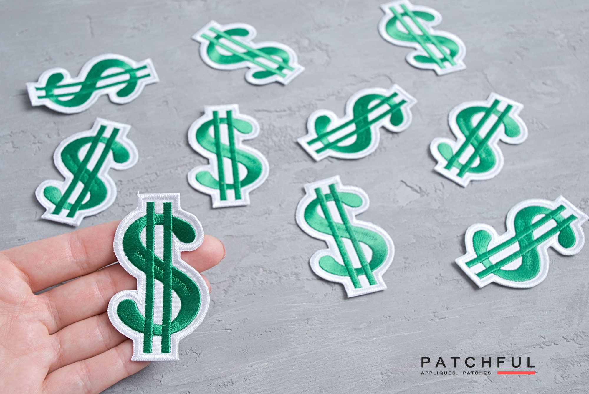 Dollar Patch 70mm Money Symbol Iron on Patch American Dollar - Etsy UK