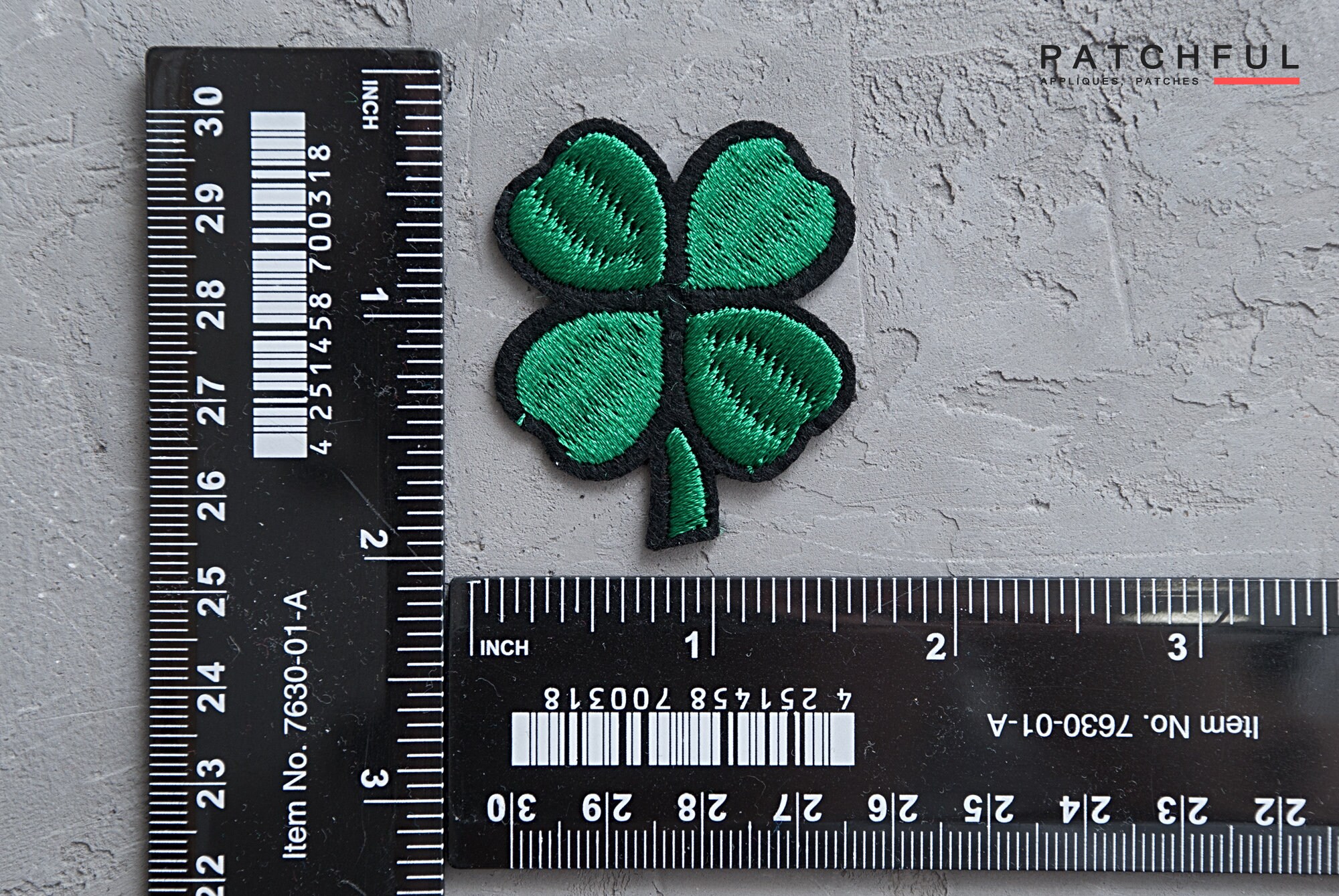 Good Luck Irish Clover Patch 1 3/4", St Patricks Day Gift, Four-leaf ...