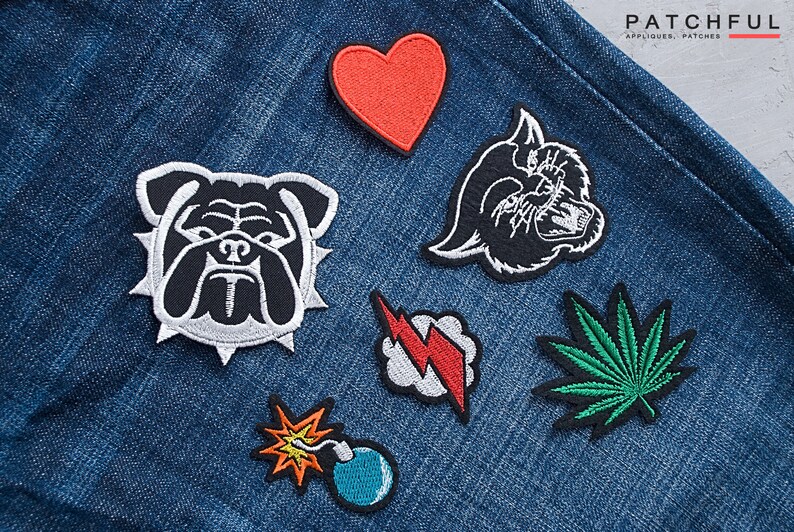 Cannabis Leaf Iron-on Patch 65mm Embroidered Patch Patches | Etsy