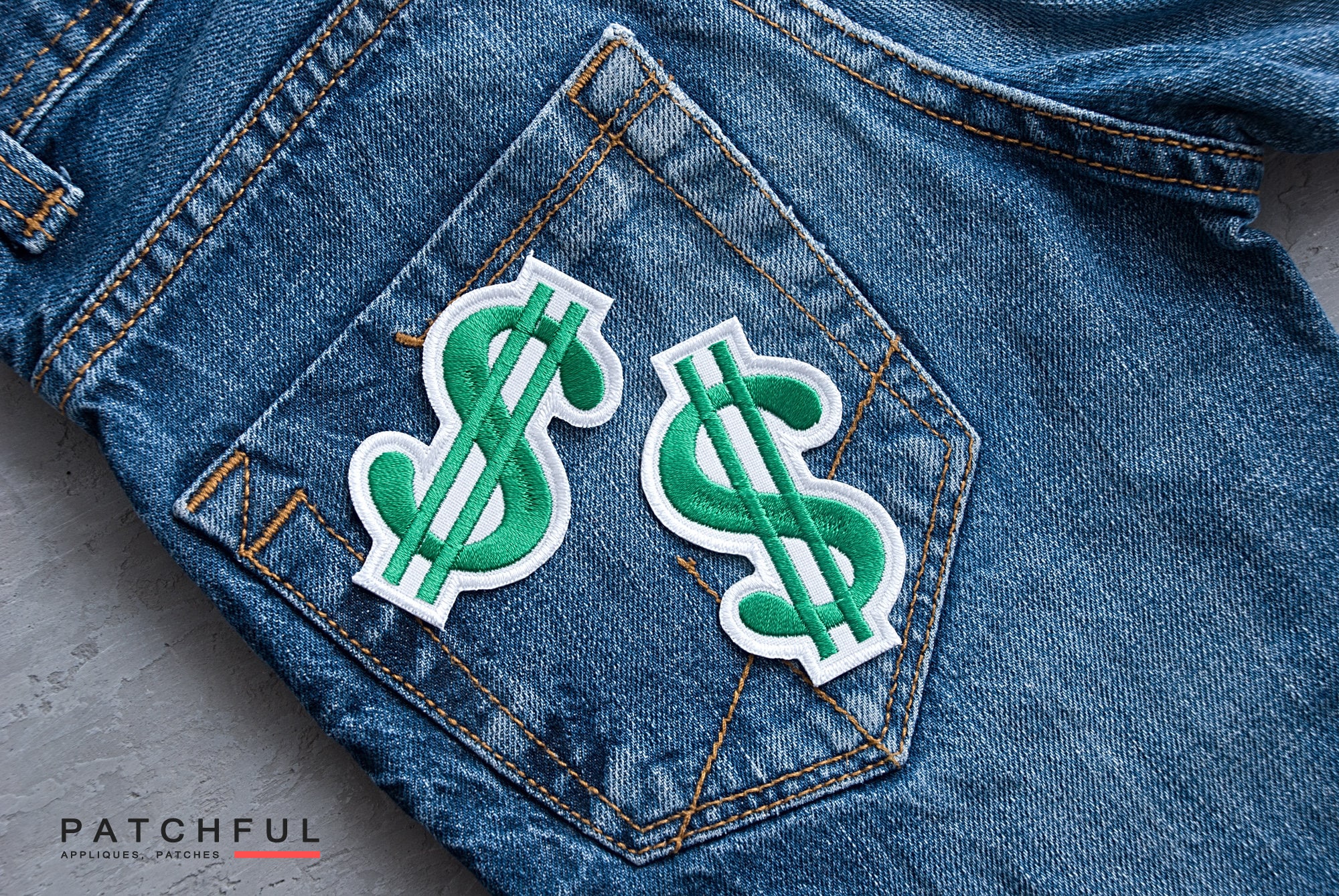 Dollar Patch 70mm Money Symbol Iron on Patch American Dollar - Etsy UK