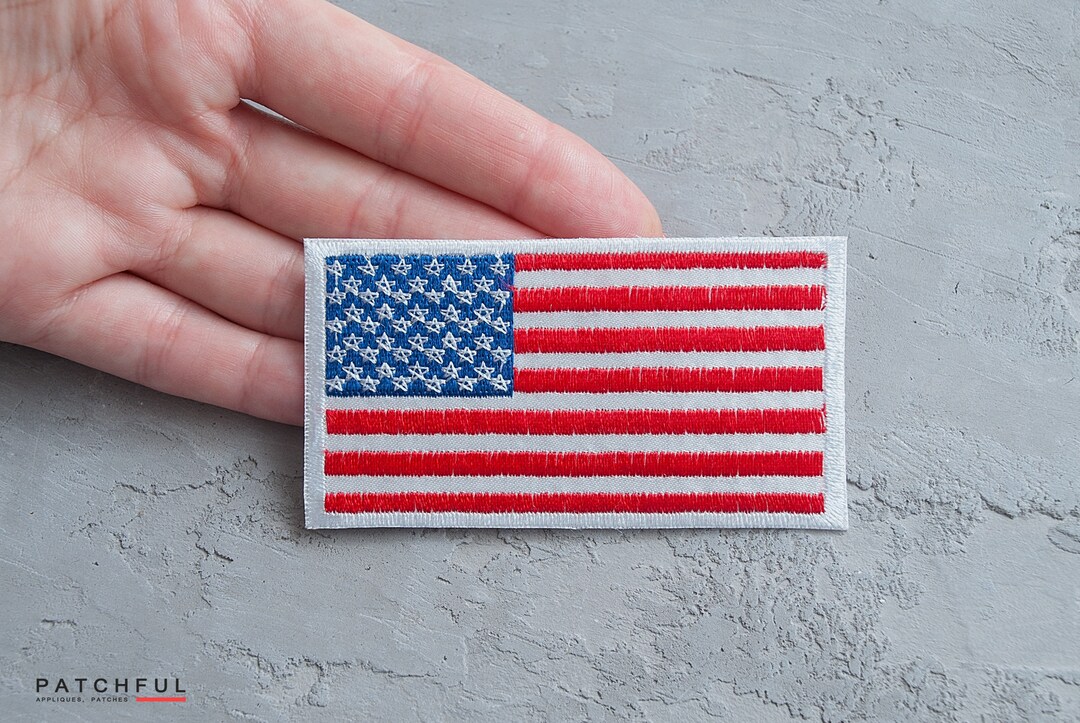 American Flag Patch 60 or 86mm, USA Flag Badge, Flag Applique, DIY ...