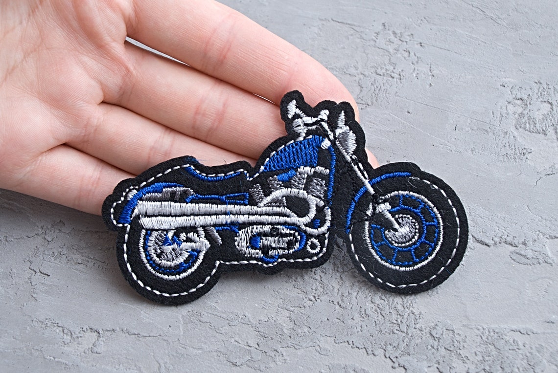 Bike Patch. Embroidered Iron on Patch. Motorcycle Badge. | Etsy