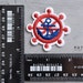 Nautical Patch 51mm, Blue Anchor Applique, Ship Captain Steering Wheel ...