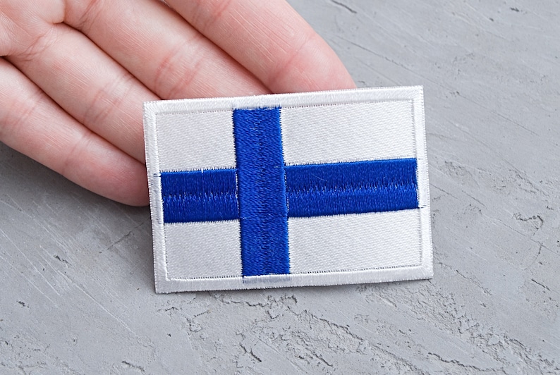 Finland Flag Patch 65mm World Flags Embroidered Iron on - Etsy