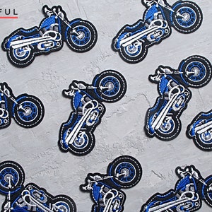 Bike Patch. Embroidered Iron on Patch. Motorcycle Badge. Motorbike ...