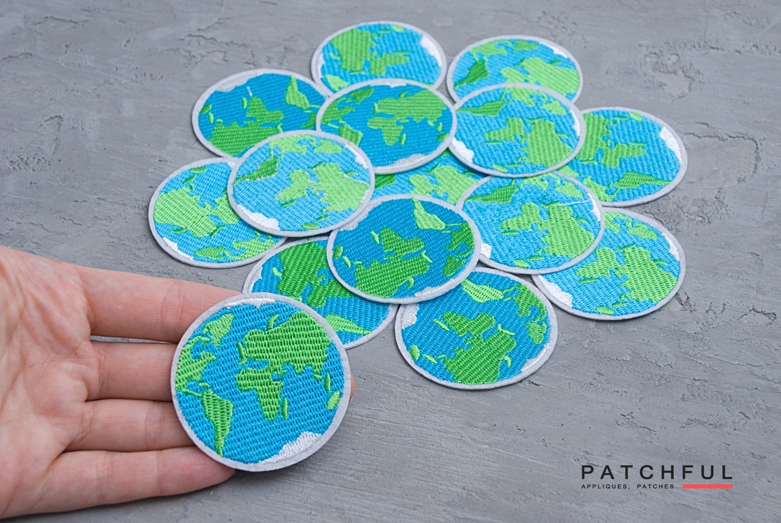 Planet Patch. Earth, World, Outer Space, Solar System Badge. Earth Day ...