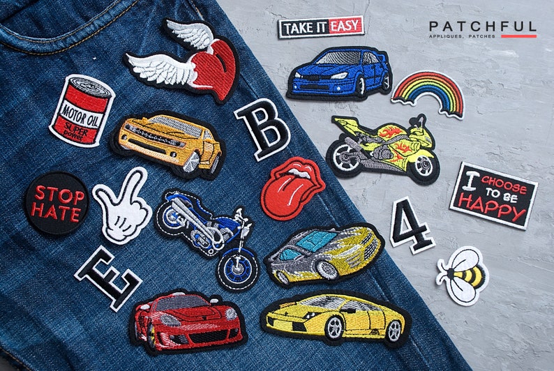 Nautical patch 51mm Blue Anchor applique Ship captain | Etsy