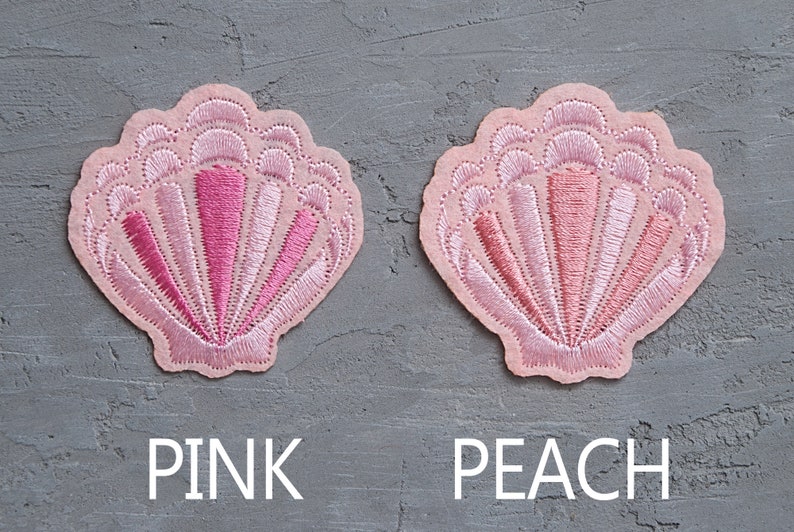 Seashell Patch. Mermaid Clamshell Iron on Patch. DIY Sewing - Etsy