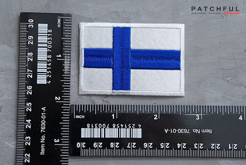 Finland Flag Patch 65mm World Flags Embroidered Iron on - Etsy