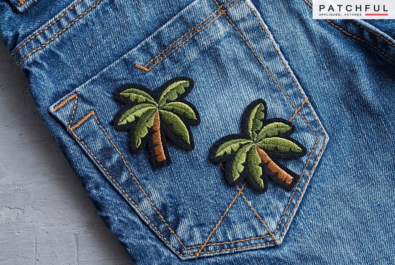 Palm Tree Patch 50mm Clothes Embroidered Iron on Patch - Etsy