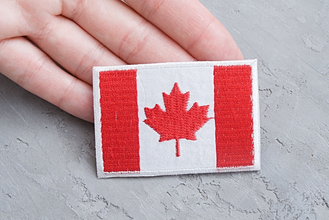 Canada Flag Patch 63mm, Canadian Flag, Maple Leaf Emblem, Iron on ...