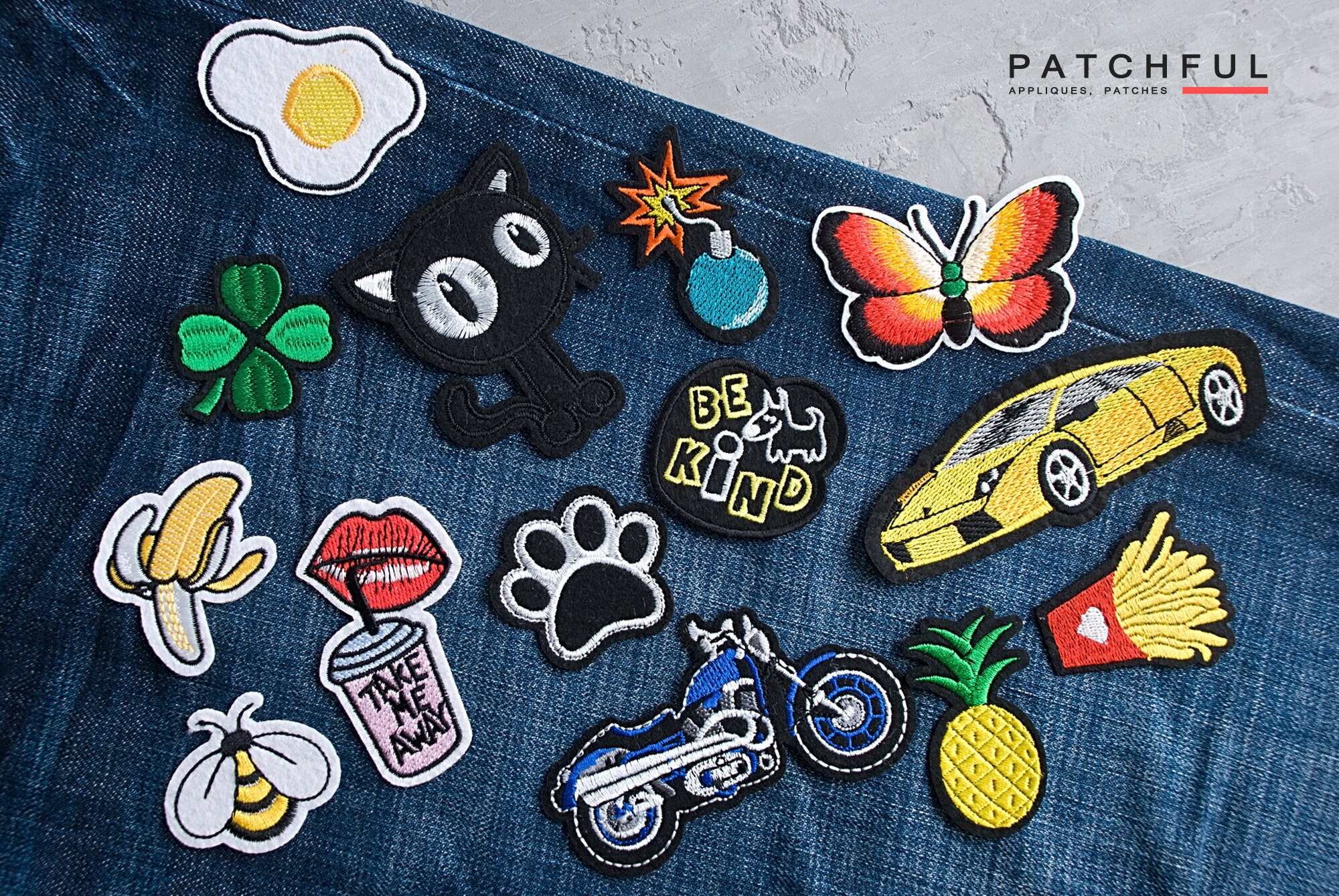 Yellow Car Patch 115mm Iron-on Embroidered Applique Car - Etsy UK