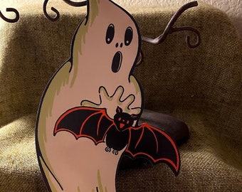 NOS Vintage Style Authentic Beistle 2 Sided Cutout Arched Back Black ...