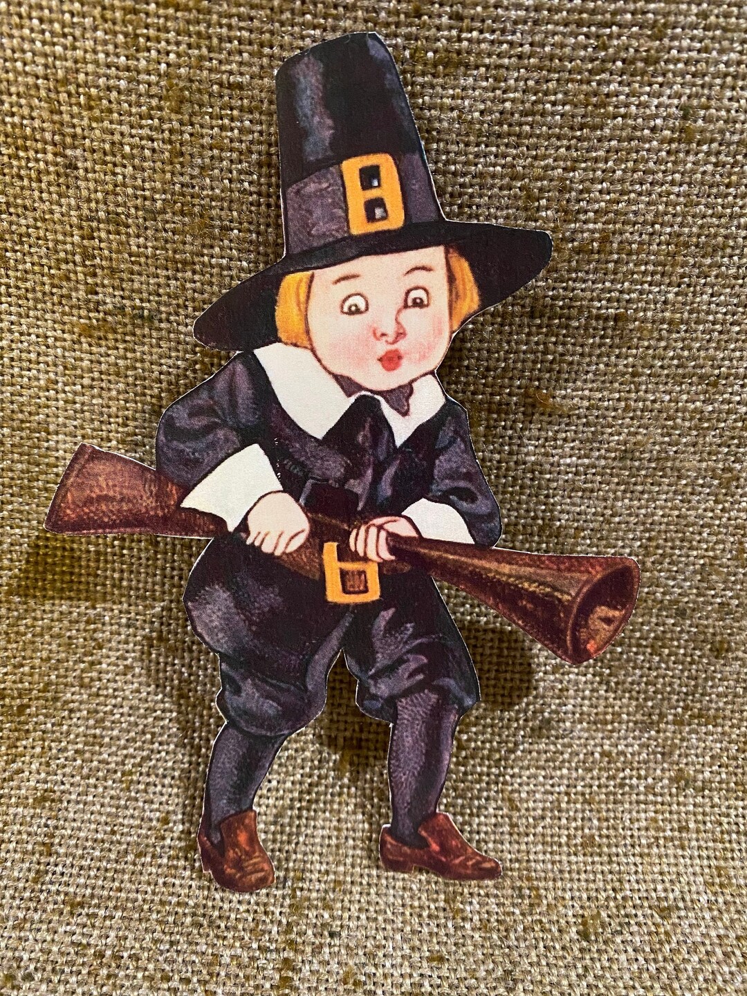 NEW JUMBO SIZES Vintage Style Repro Pilgrim Man With Musket ...