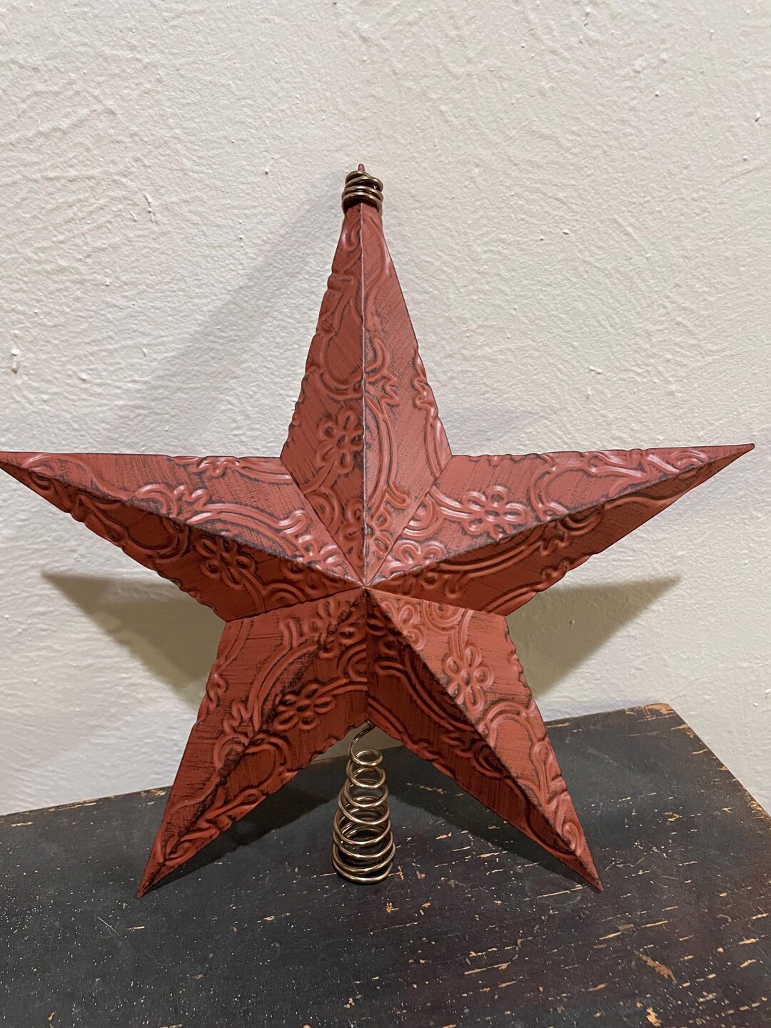 New 12" Vintage Style Americana Galvanized Rustic Metal Star Christmas ...