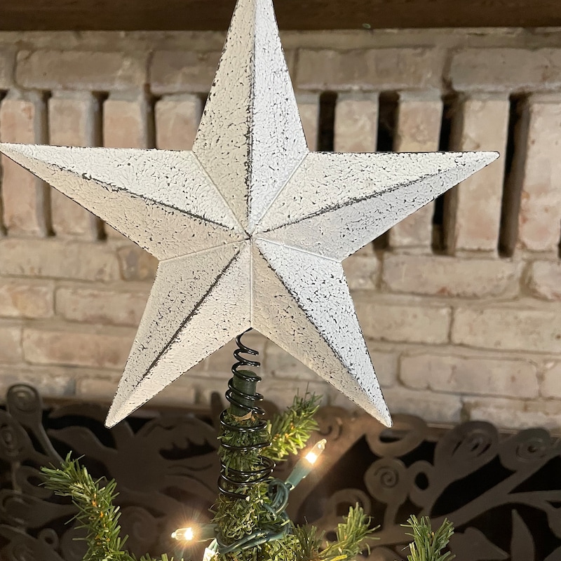 Rustic Christmas Tree Topper - Etsy