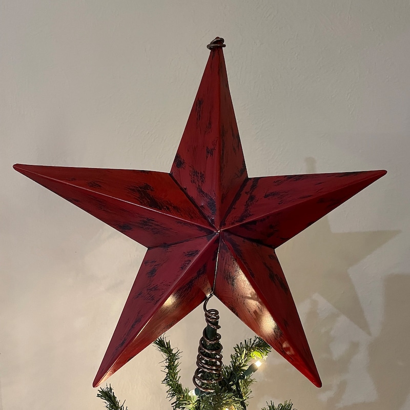 Wooden Tree Topper - Etsy