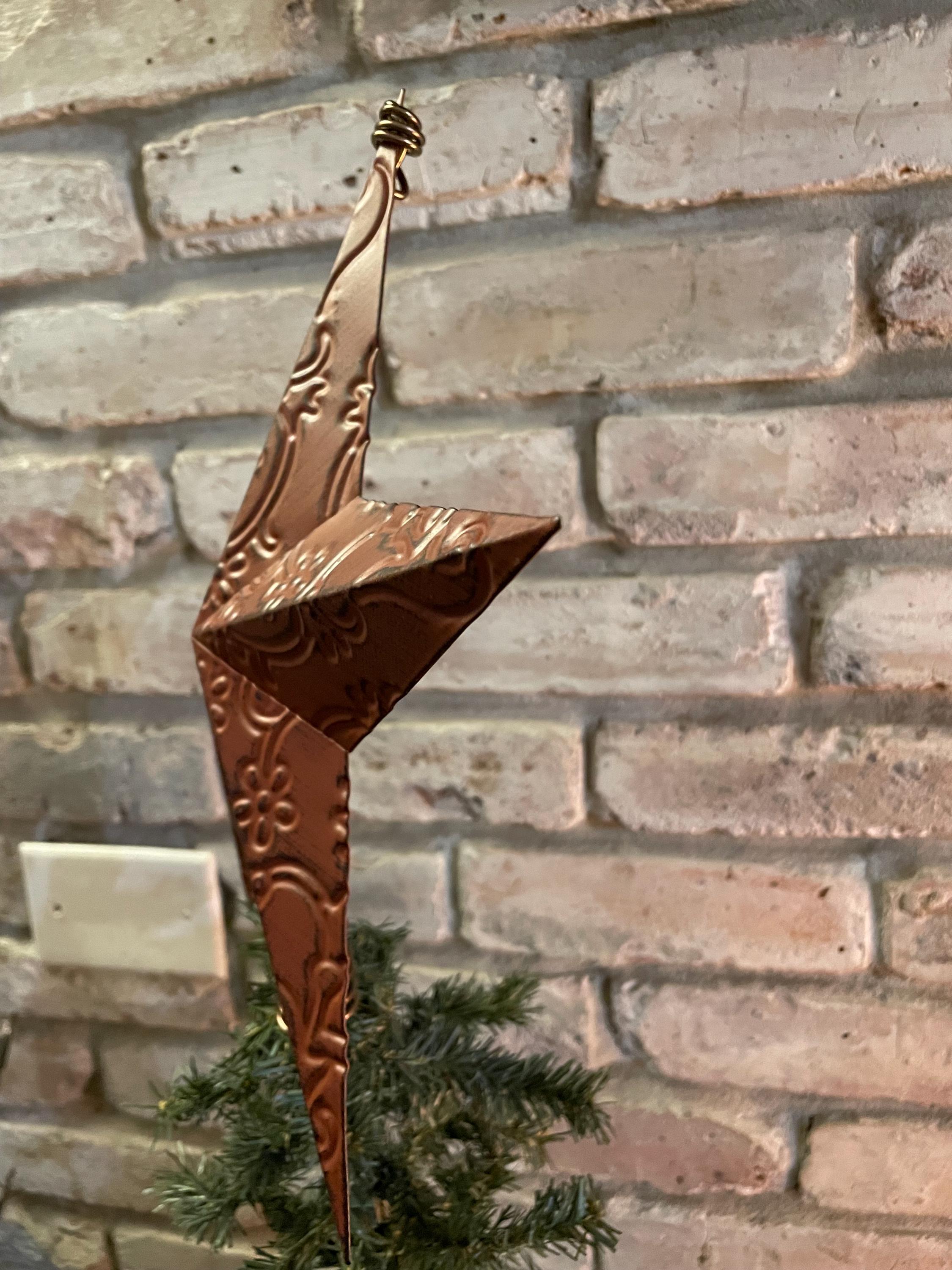 New 12" Vintage Style Americana Galvanized Rustic Metal Star Christmas ...