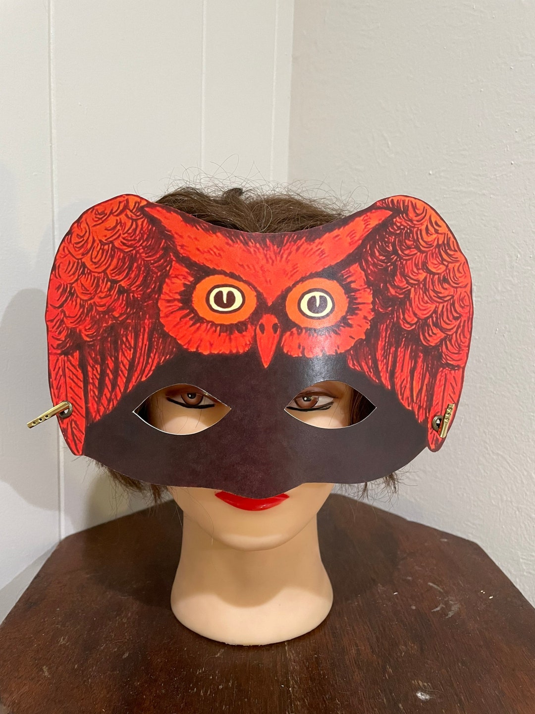 Choose Vintage Style Owl Cardstock Paper Halloween MASK - Etsy