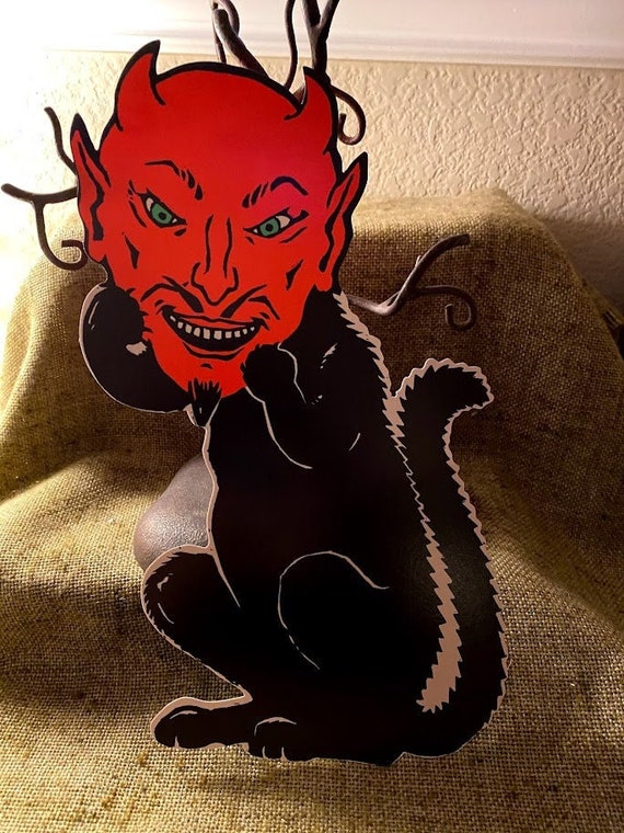 NOS Vintage Style Authentic Beistle 2 Sided Cutout Black Cat - Etsy