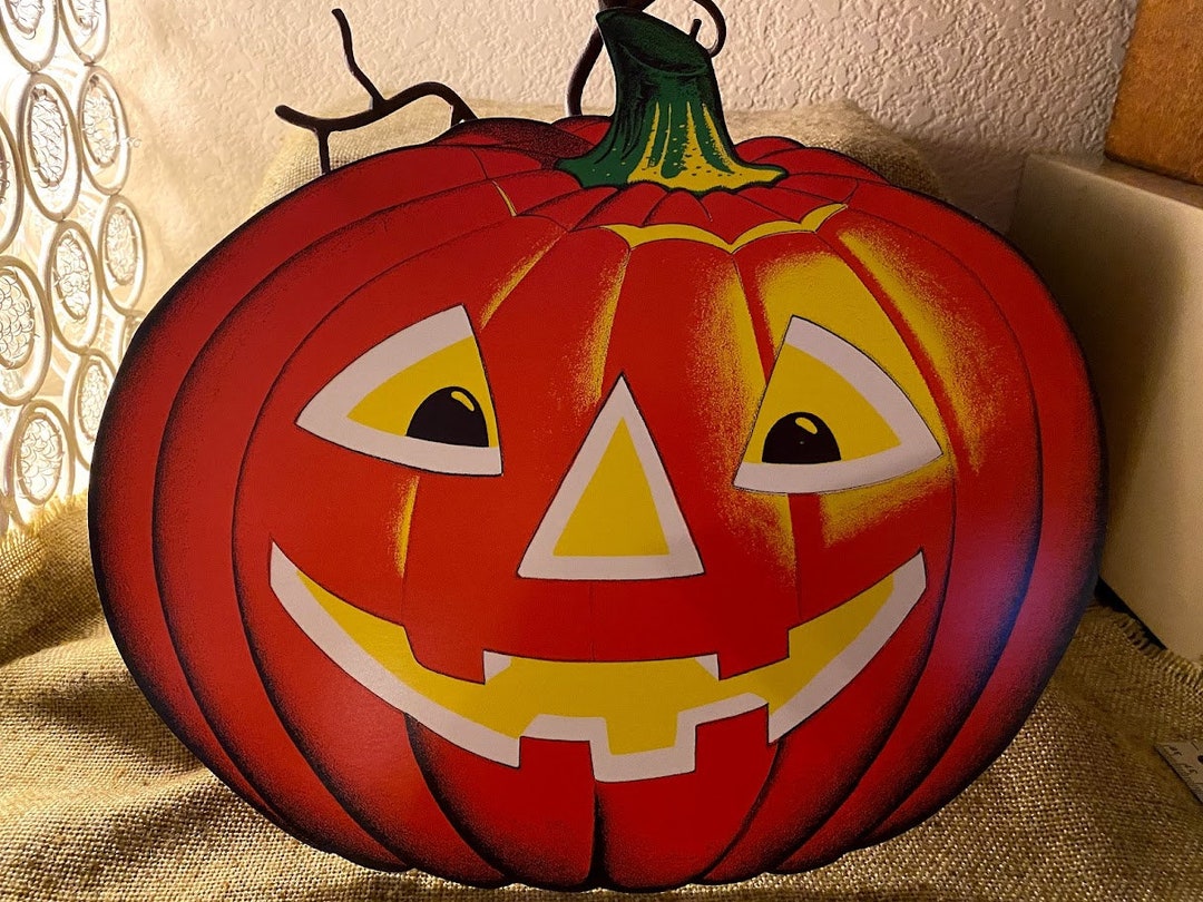 NOS Vintage Style Authentic Beistle 2 Sided Cutout Happy Smiling JOL ...