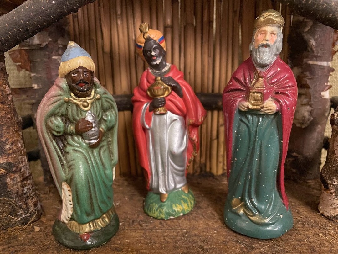 Choice of 3 Vintage Composition Papier Mache and Chalkware King Easter ...