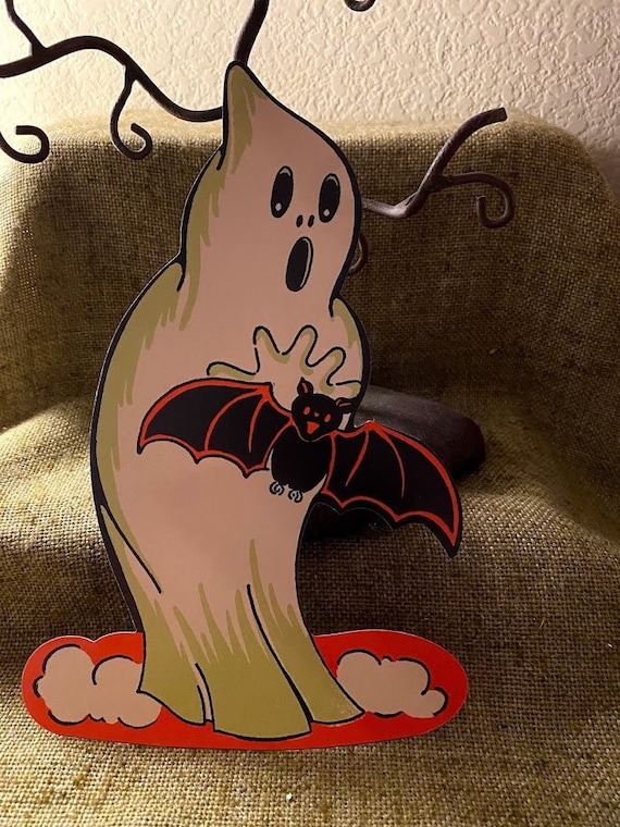 NOS Vintage Style Authentic Beistle 2 Sided Cutout Witch and | Etsy