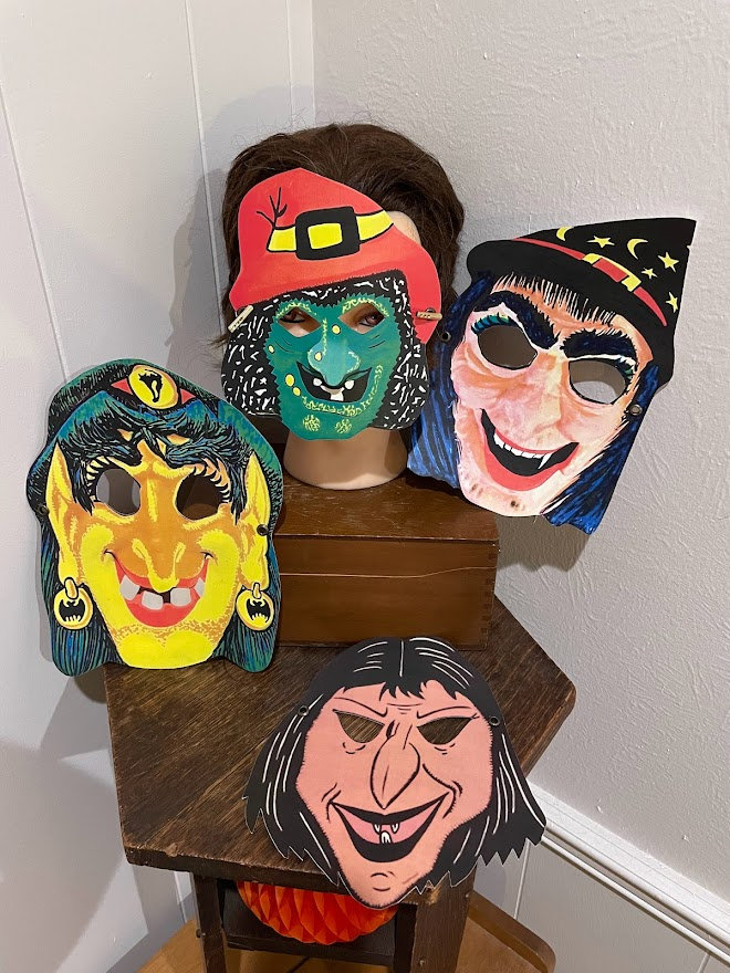 Vintage Halloween Witch Mask