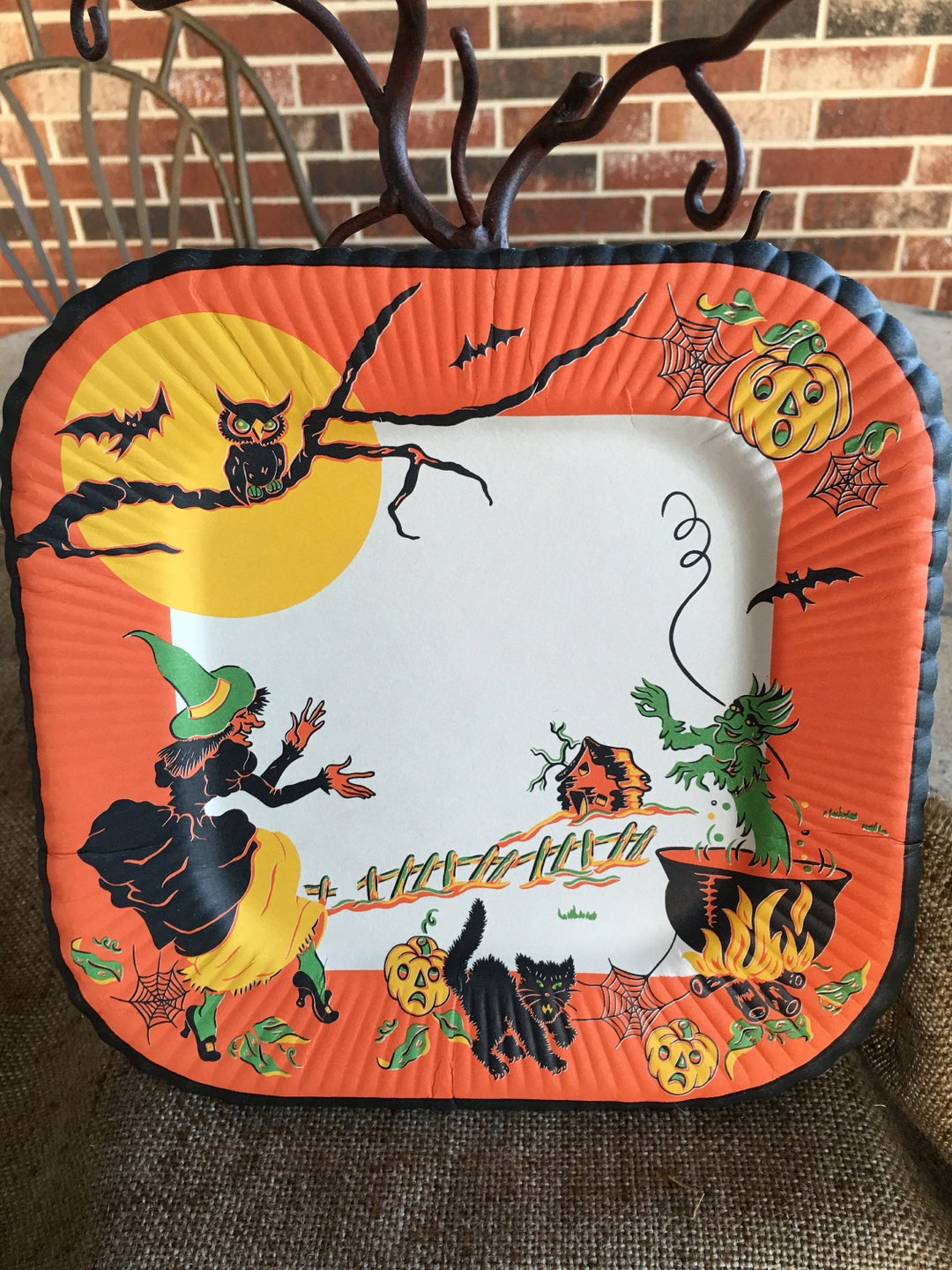 Rare Unused Authentic Vintage 1930's Litho Printed 8 1/2" Paper Plate ...