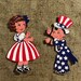 Sizes up to 17" Vintage Style Boy Uncle Sam Star Suit or Girl Star Vest ...