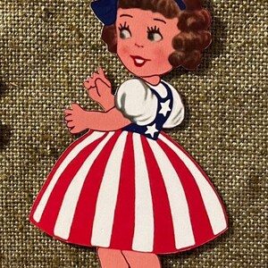 Sizes up to 17" Vintage Style Boy Uncle Sam Star Suit or Girl Star Vest ...