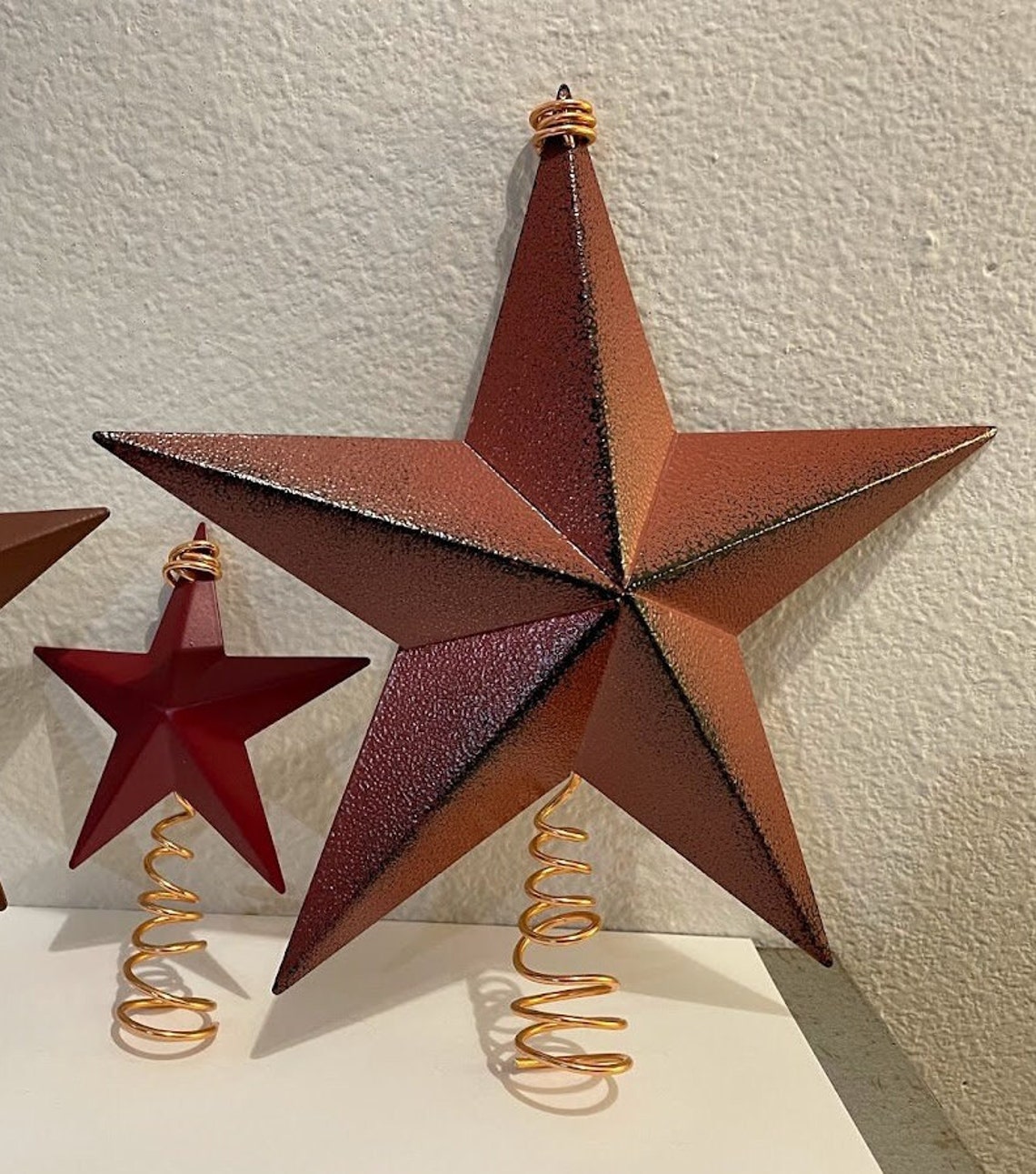 Choice of Colors/styles of Red Vintage Style Rustic Metal Star - Etsy