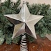5" Vintage Style Americana Zinc Galvanized Rustic Metal Star Christmas ...