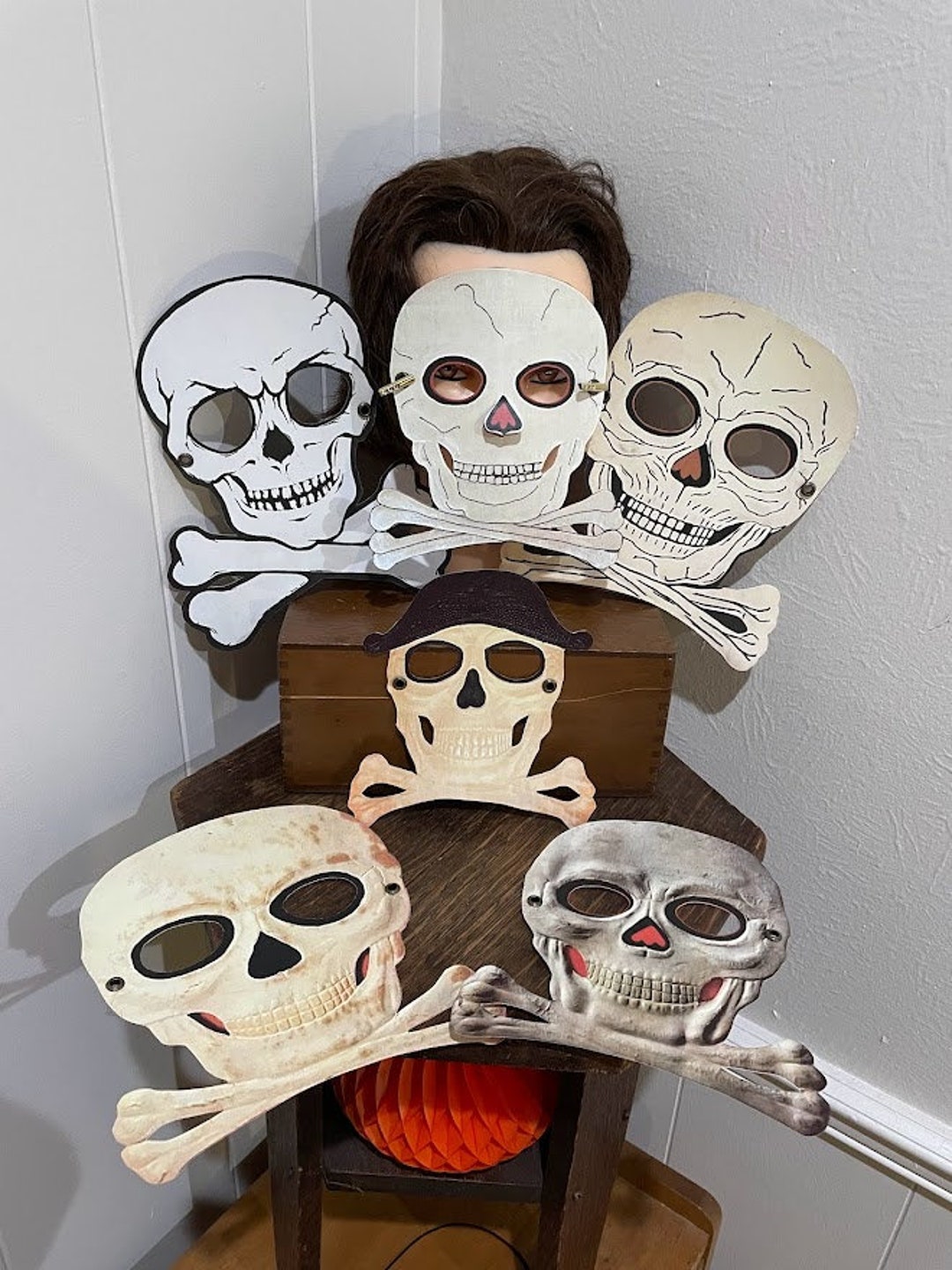 ADULT & KIDS Pick Vintage Style Skull,crossbones Bones Cardstock ...