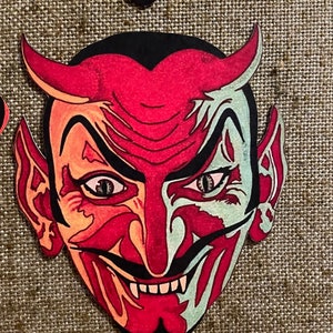 Sizes up to 13" Vintage Style Choice of 4 Mischievous Devil Krampus ...