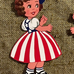 Sizes up to 17" Vintage Style Boy Uncle Sam Star Suit or Girl Star Vest ...