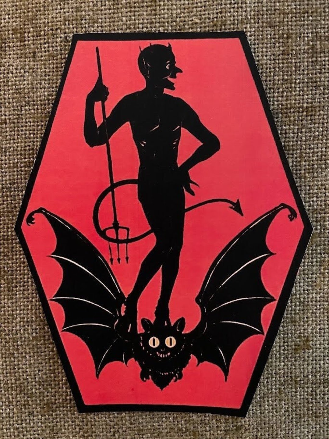 Sizes up to 14 Vintage Style Art Deco Devil With Fork - Etsy