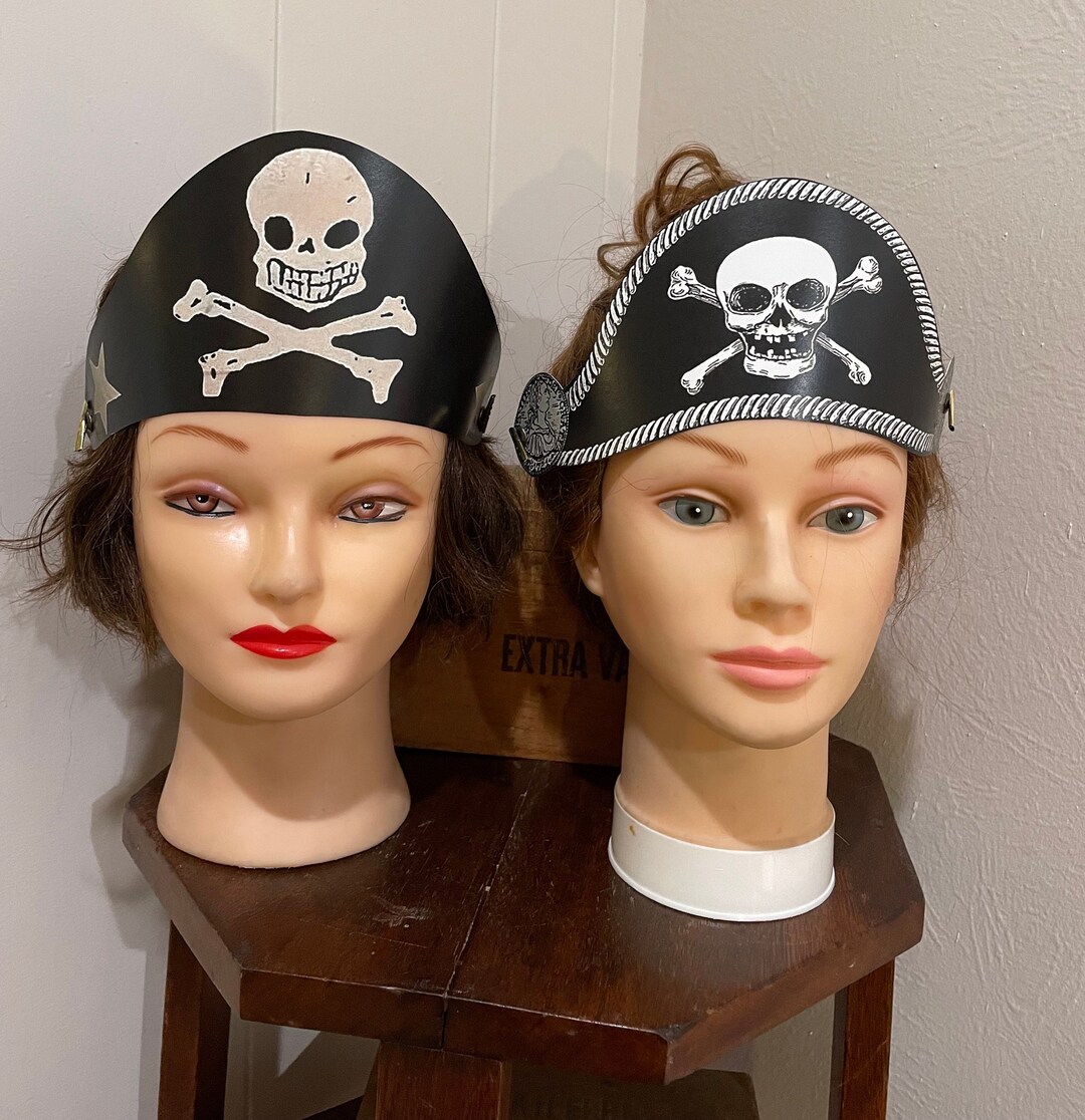 Vintage Style Pirate Hat Skull, Coins Halloween Crown HAT Headpiece ...